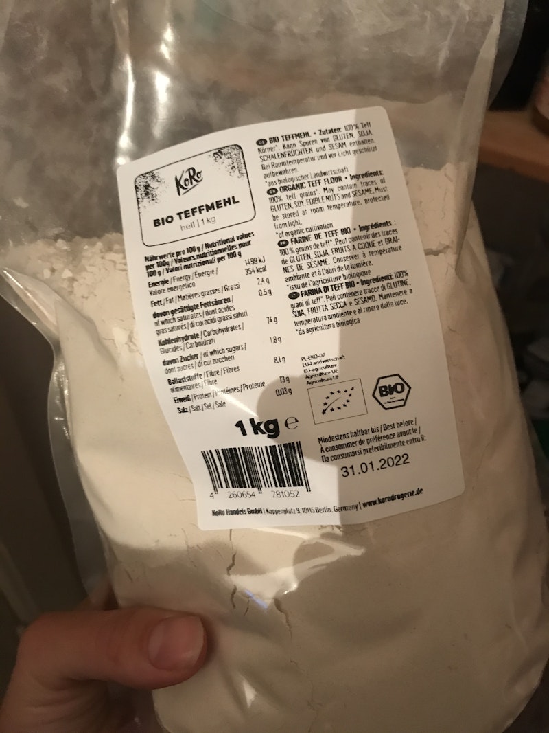Bio Teffmehl hell 1 kg kaufen | KoRo