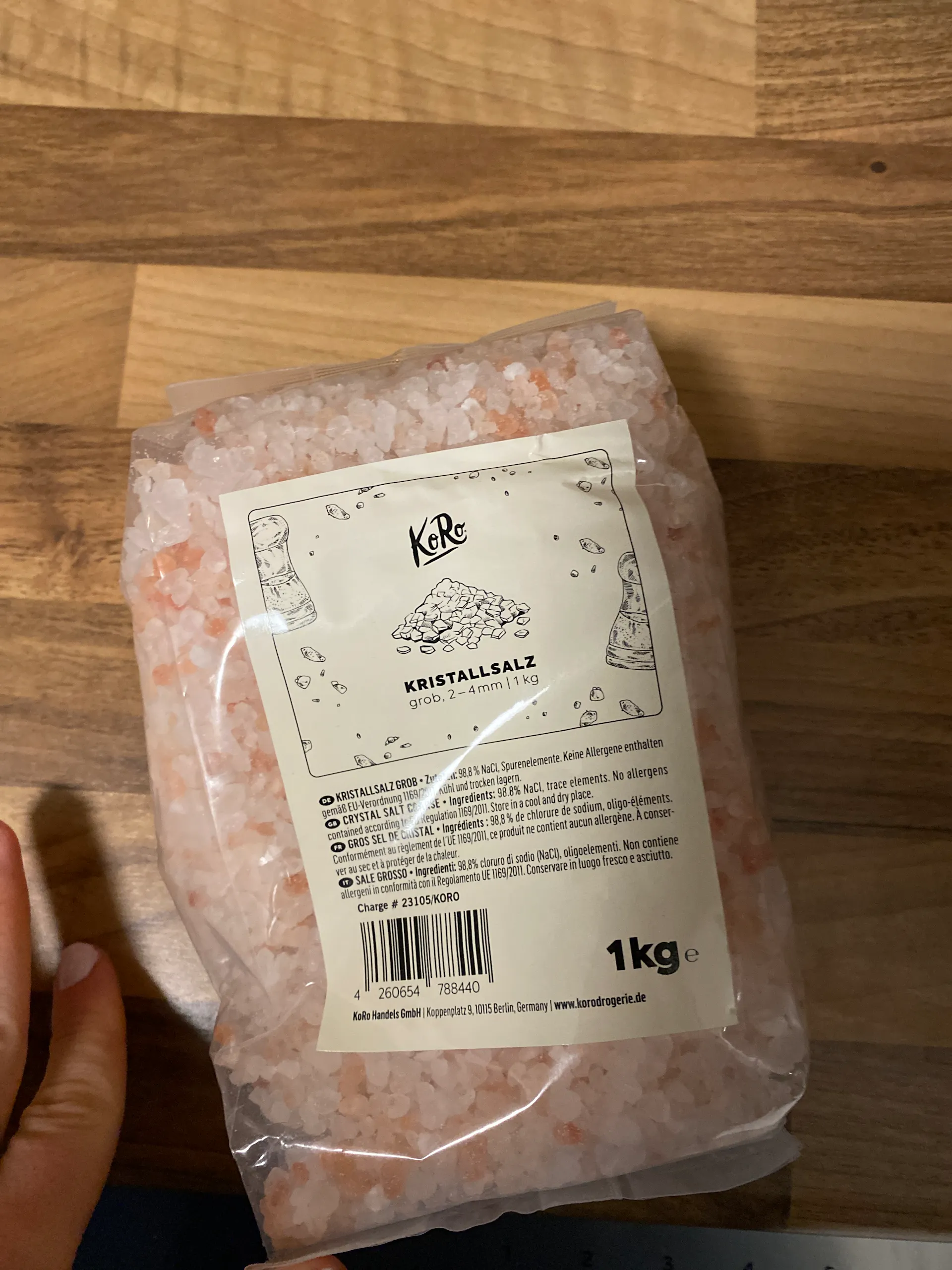 Achetez gros sel en cristaux 1 kg | KoRo France