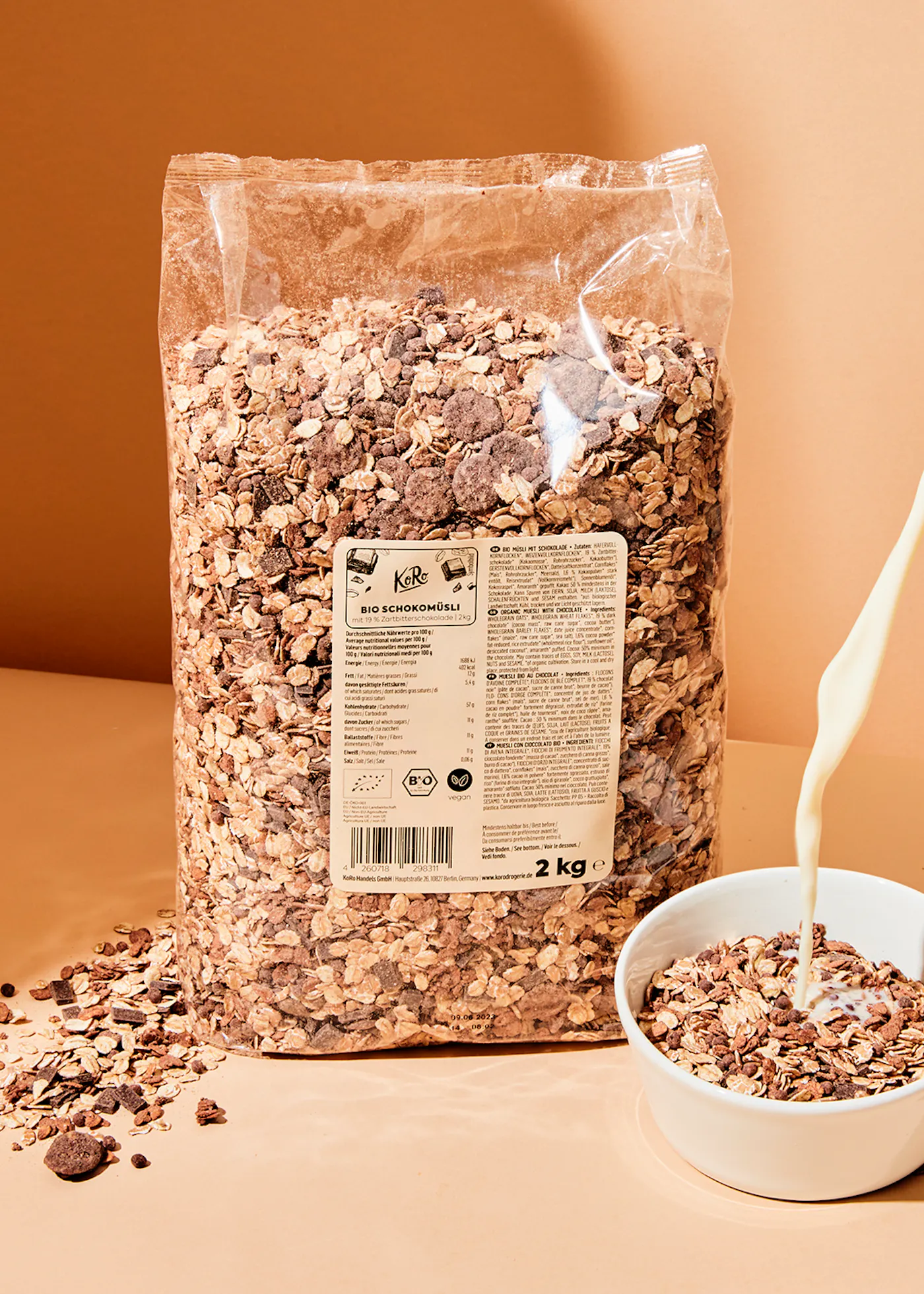 Bio vegan chocolade muesli kopen | KoRo