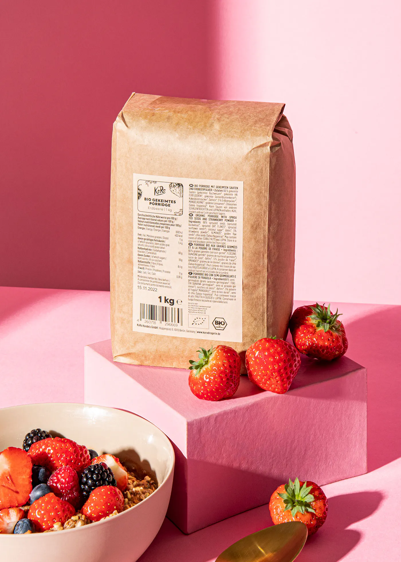 🍓 Gekeimtes Bio Porridge Früchte kaufen | KoRo Germany