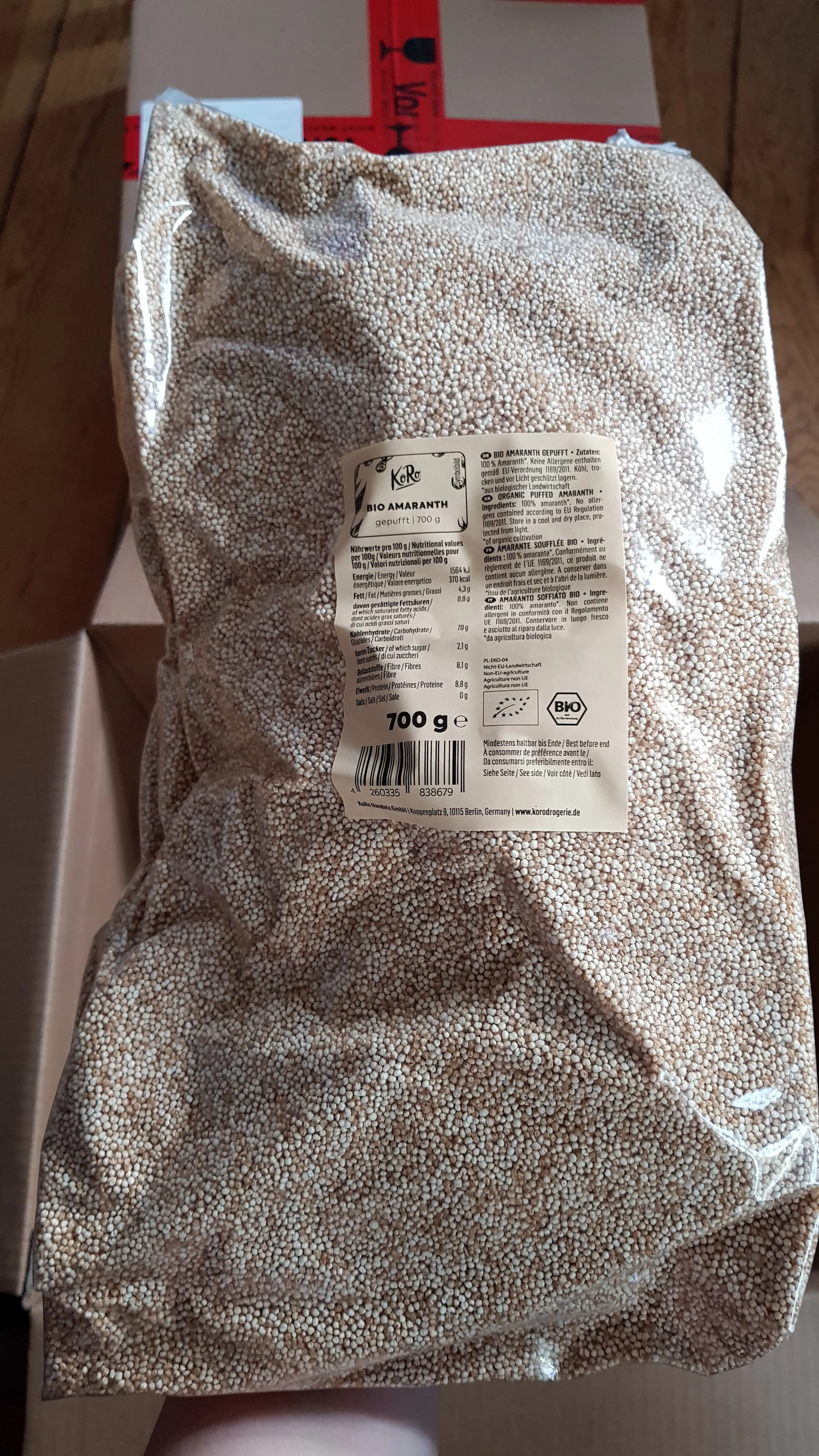 Bio Amaranth gepufft kaufen | KoRo