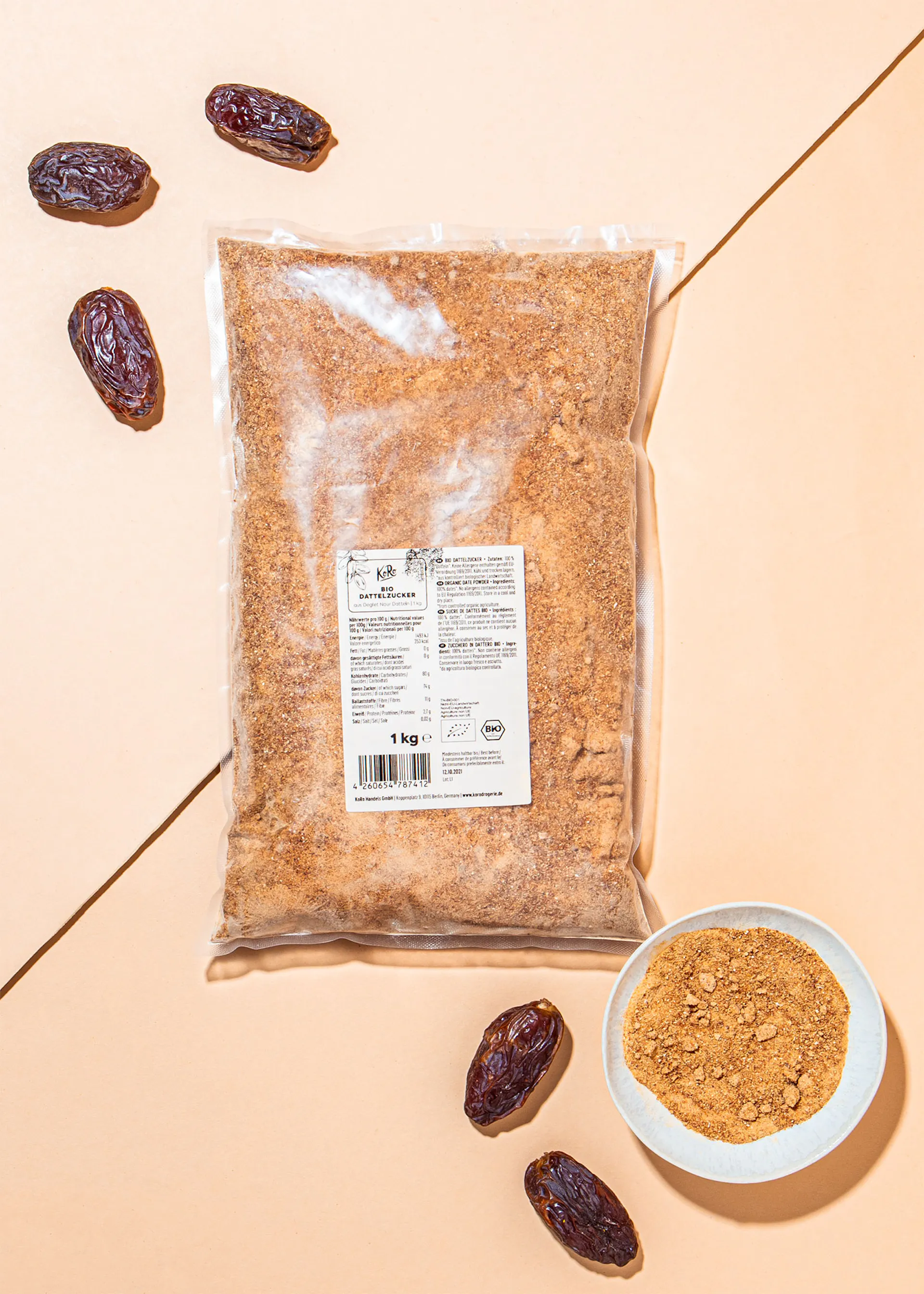 Achetez notre sucre de dattes bio 1 kg | KoRo