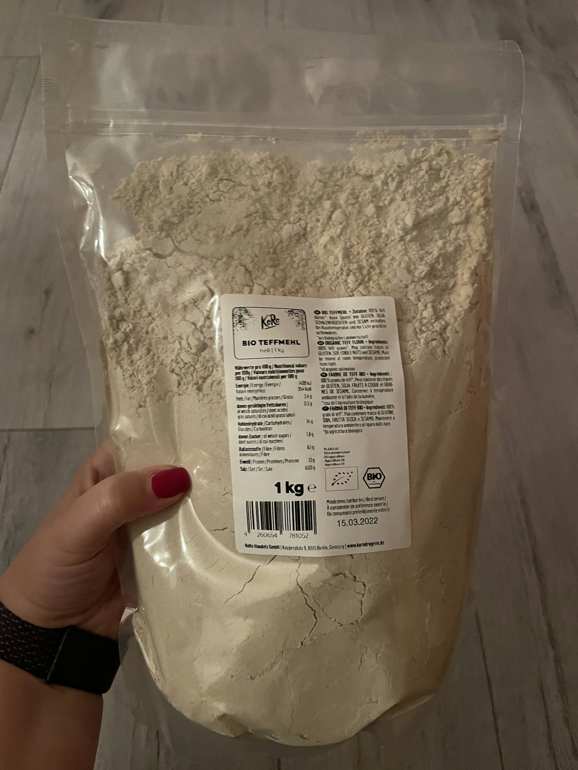 Bio Teffmehl hell 1 kg kaufen | KoRo