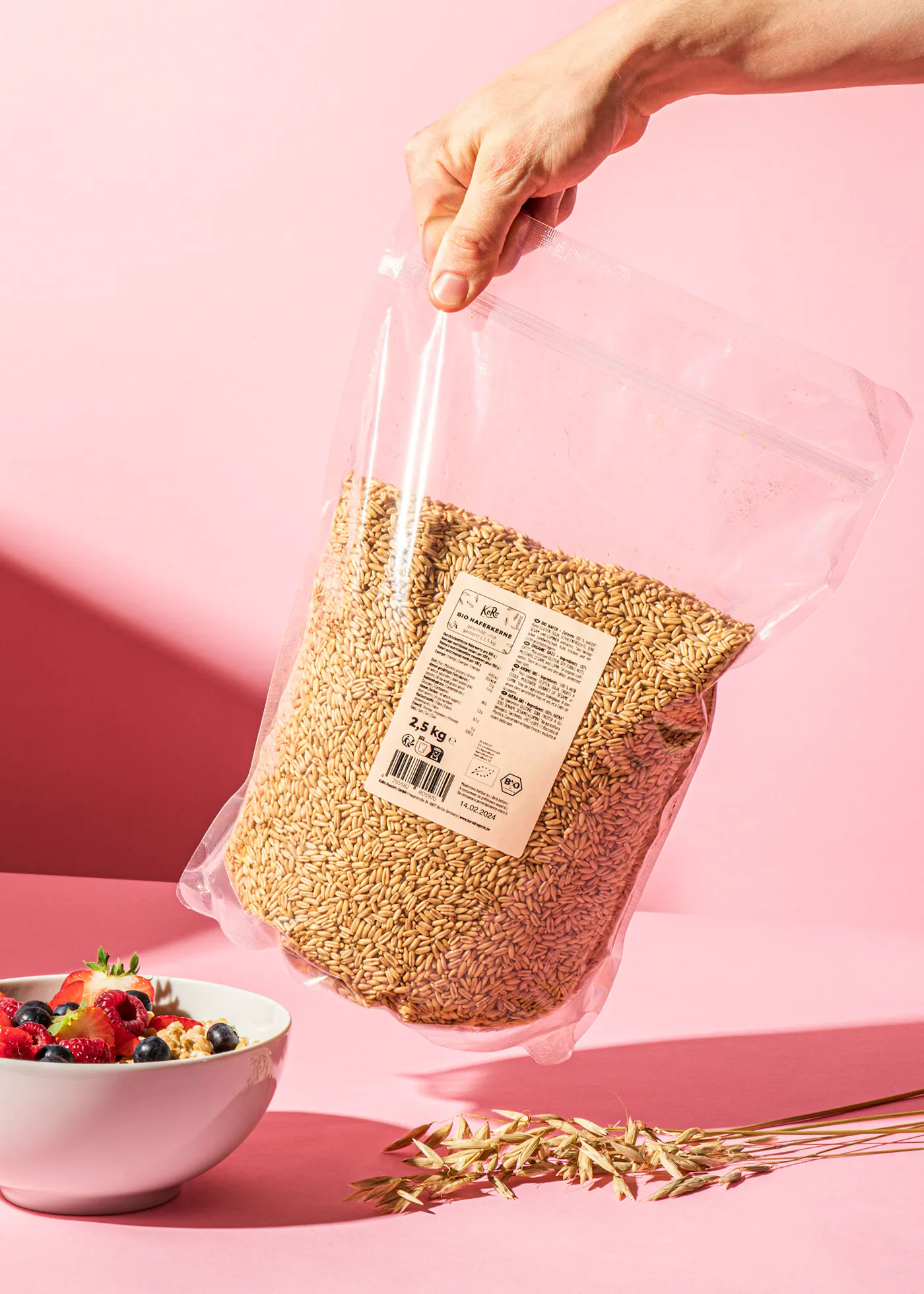 Avoine en grain bio 2,5 kg - Avoine complète | KoRo France