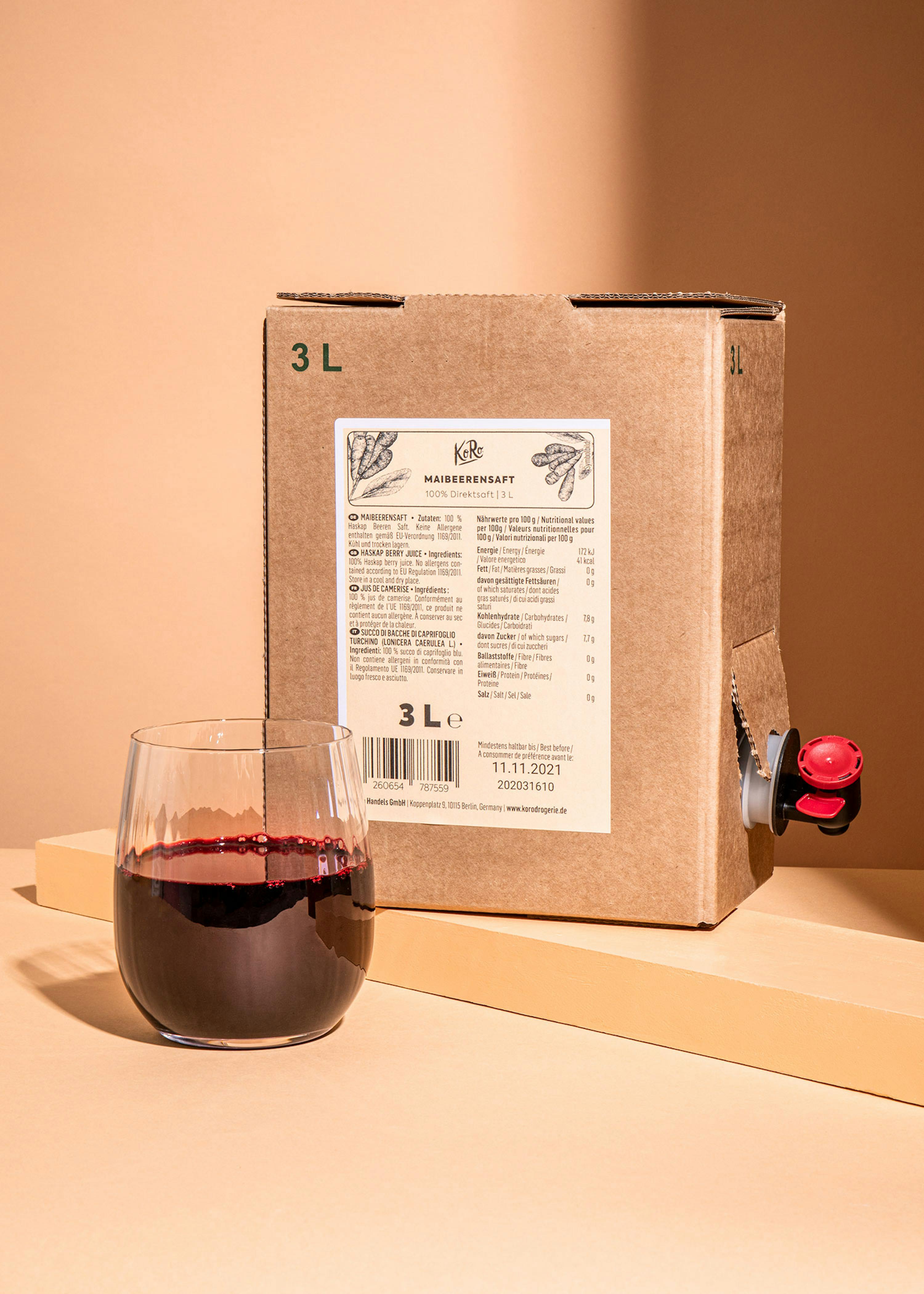 Bio Granatapfel-Saft in der 3 L-Bag-in-Box kaufen | KoRo Austria