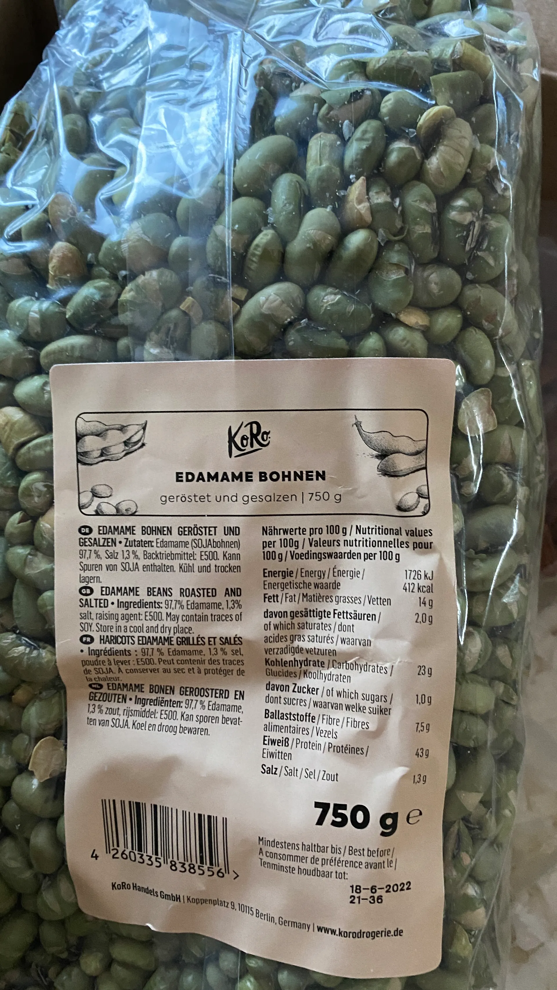 Leicht Gesalzene Edamame