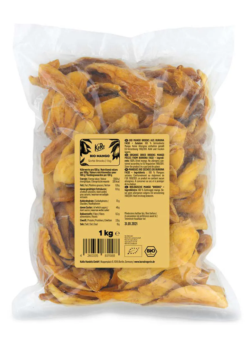 Getrocknete Bio Mango Brooks online kaufen | KoRo Germany