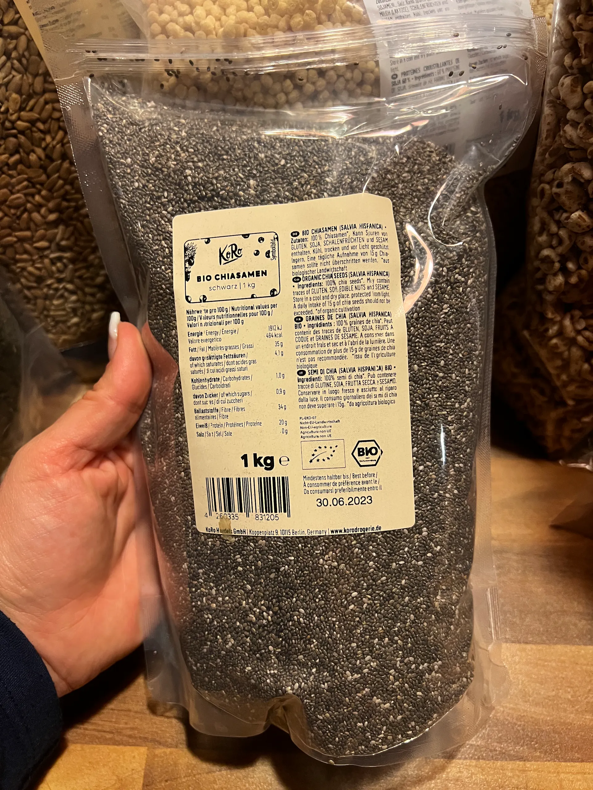Bio Chia Samen 1 kg | KoRo