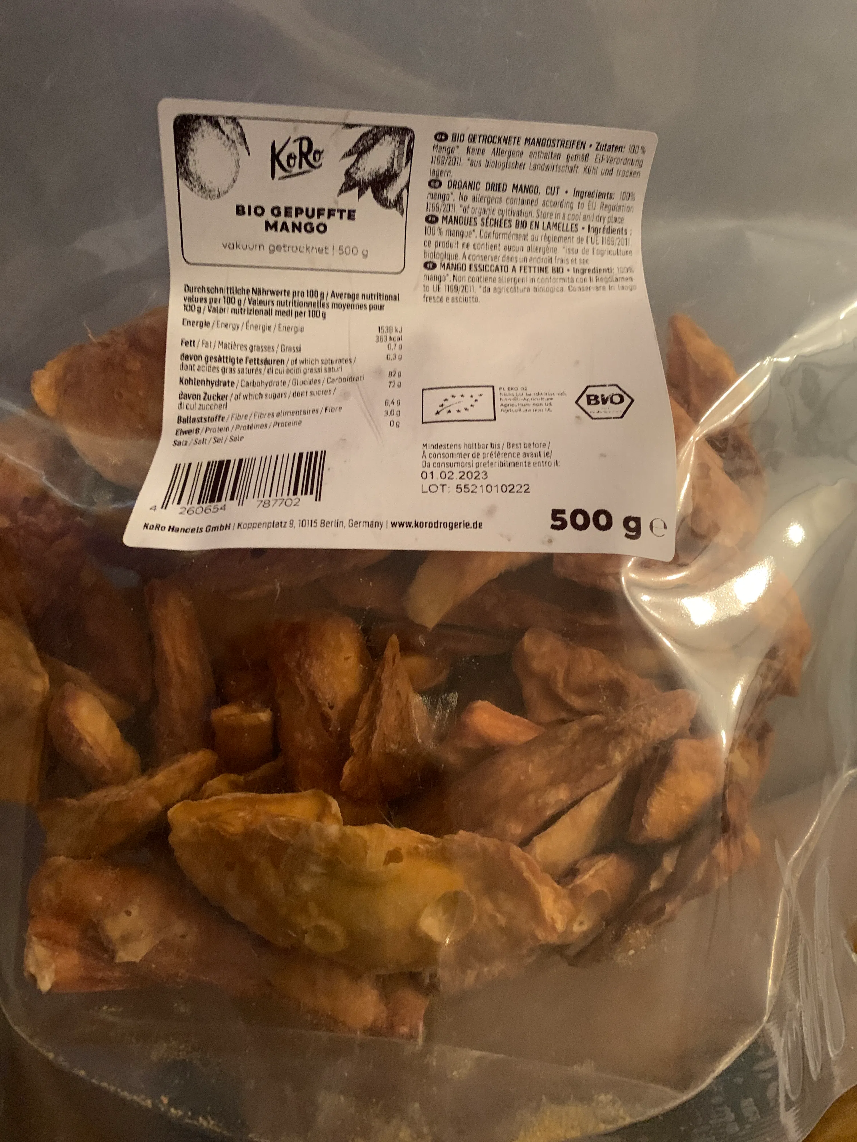 Buy our organic puffed mango | KoRo