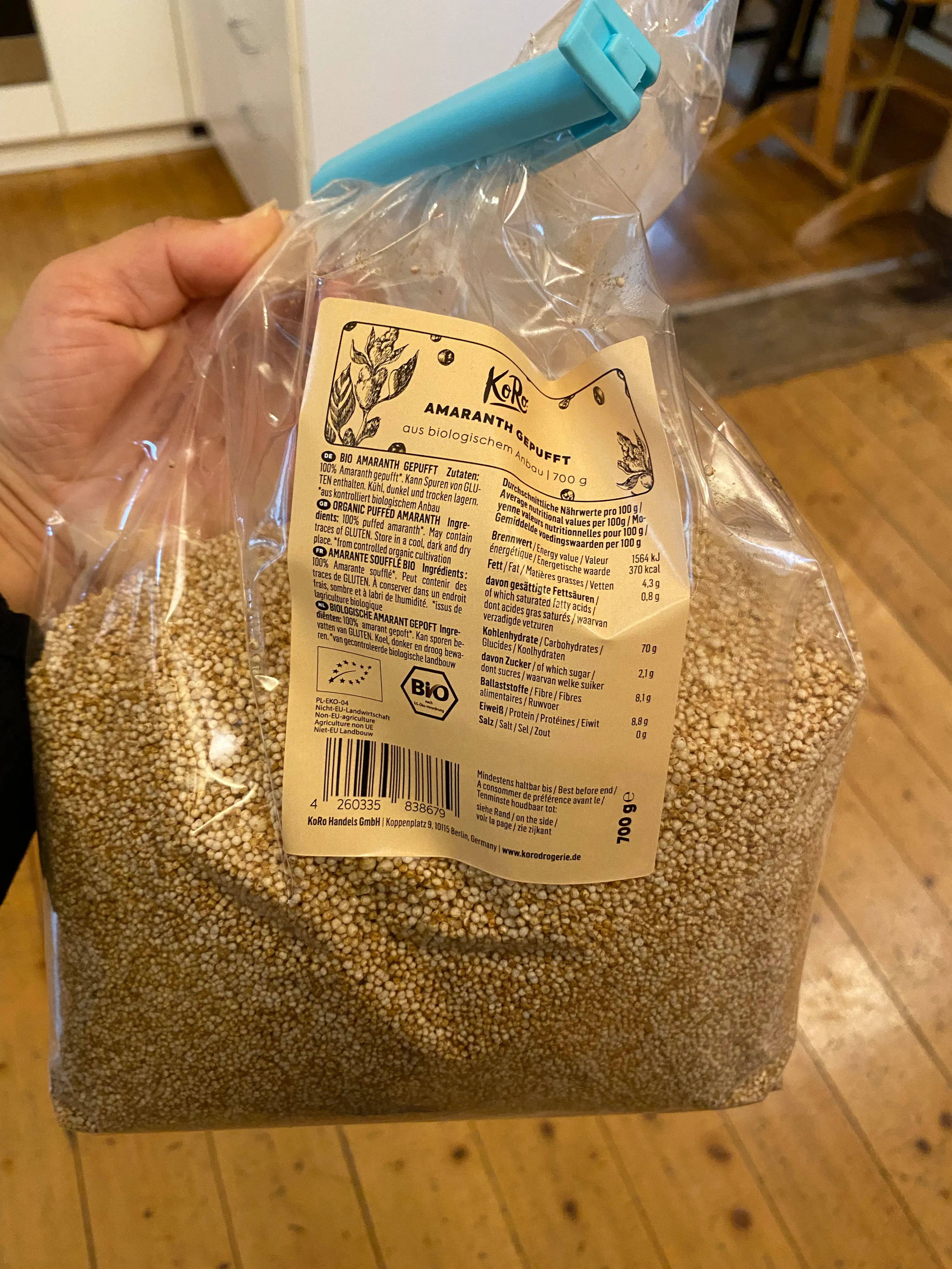 Bio Amaranth gepufft kaufen | KoRo Germany