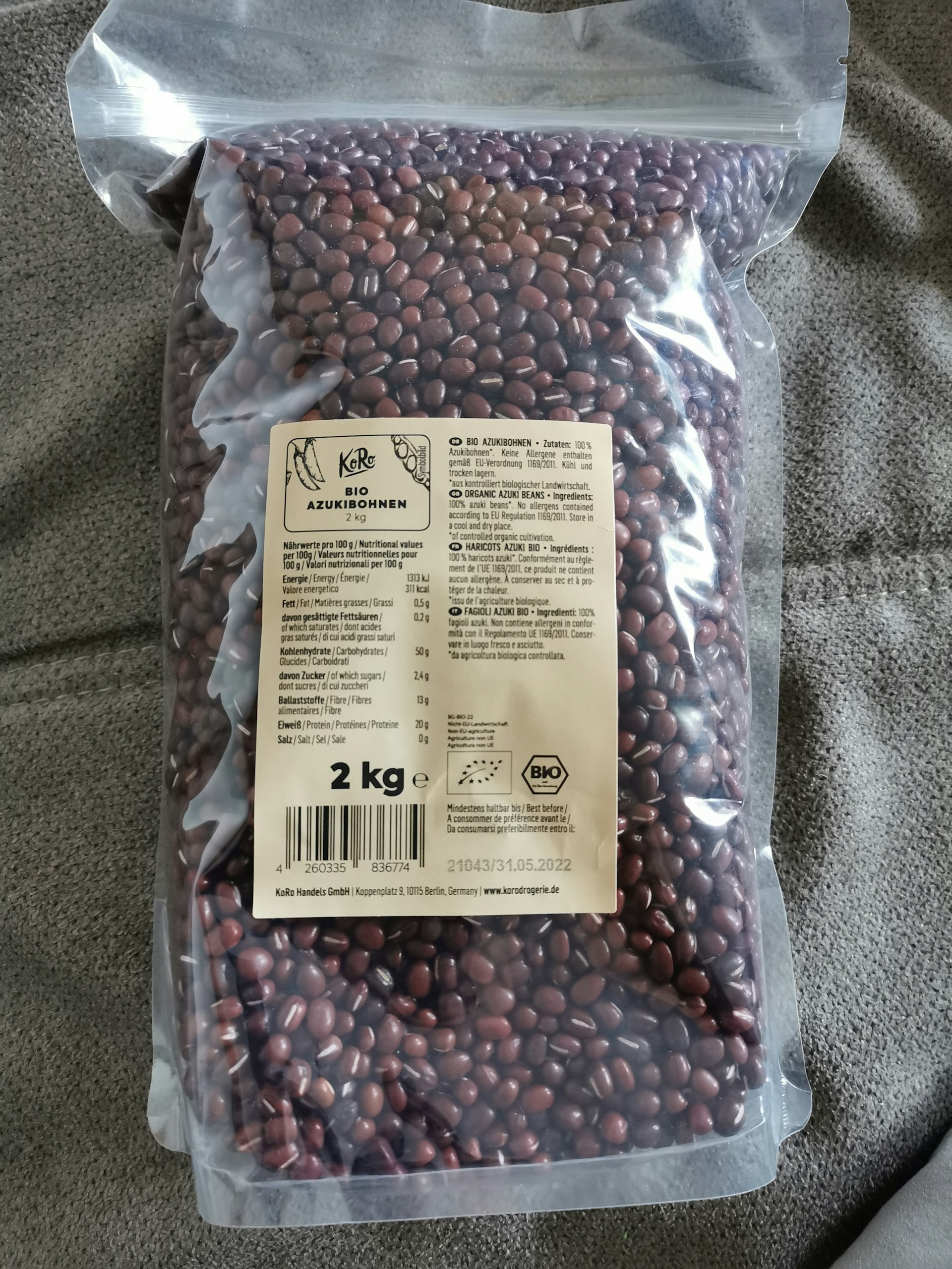 Bio Azukibohnen 2 kg | HUELSEN_018 | KoRo