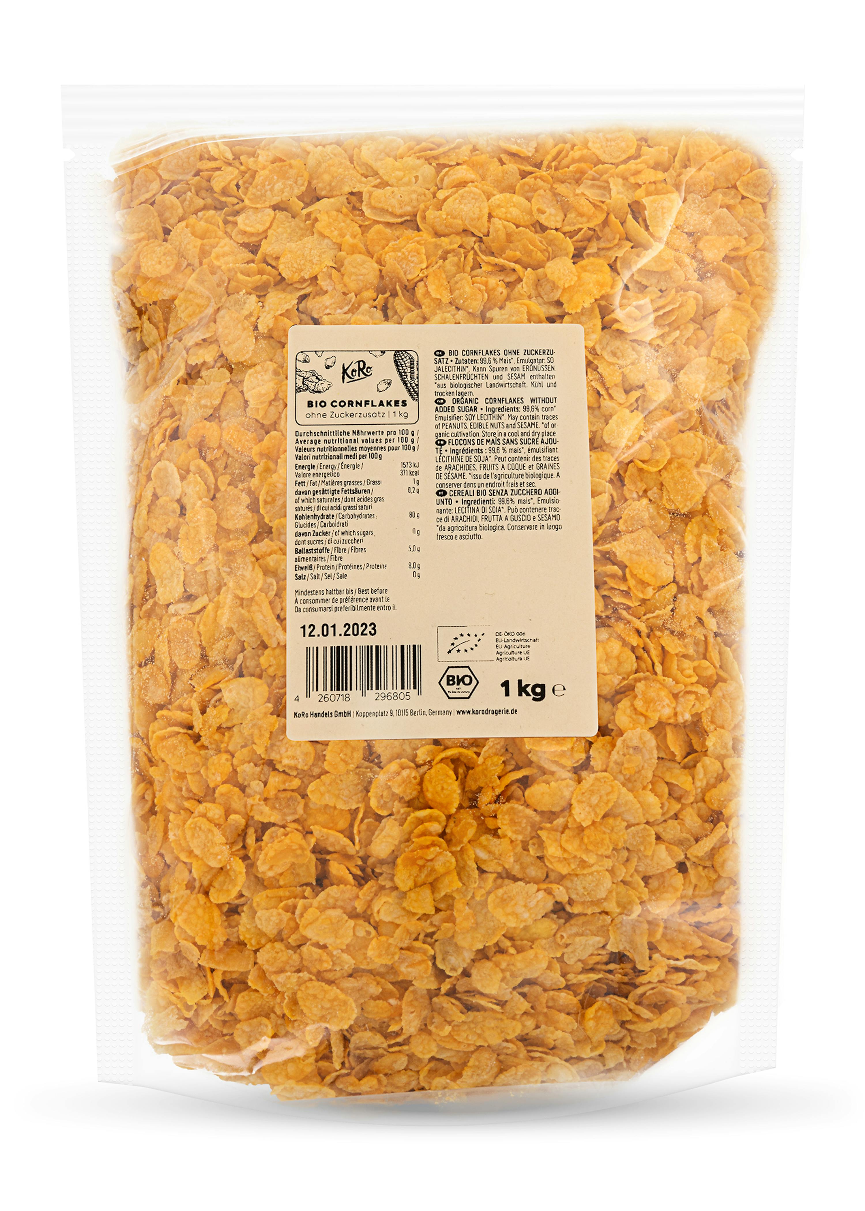 Bio Cornflakes ohne Zuckerzusatz kaufen | KoRo Austria