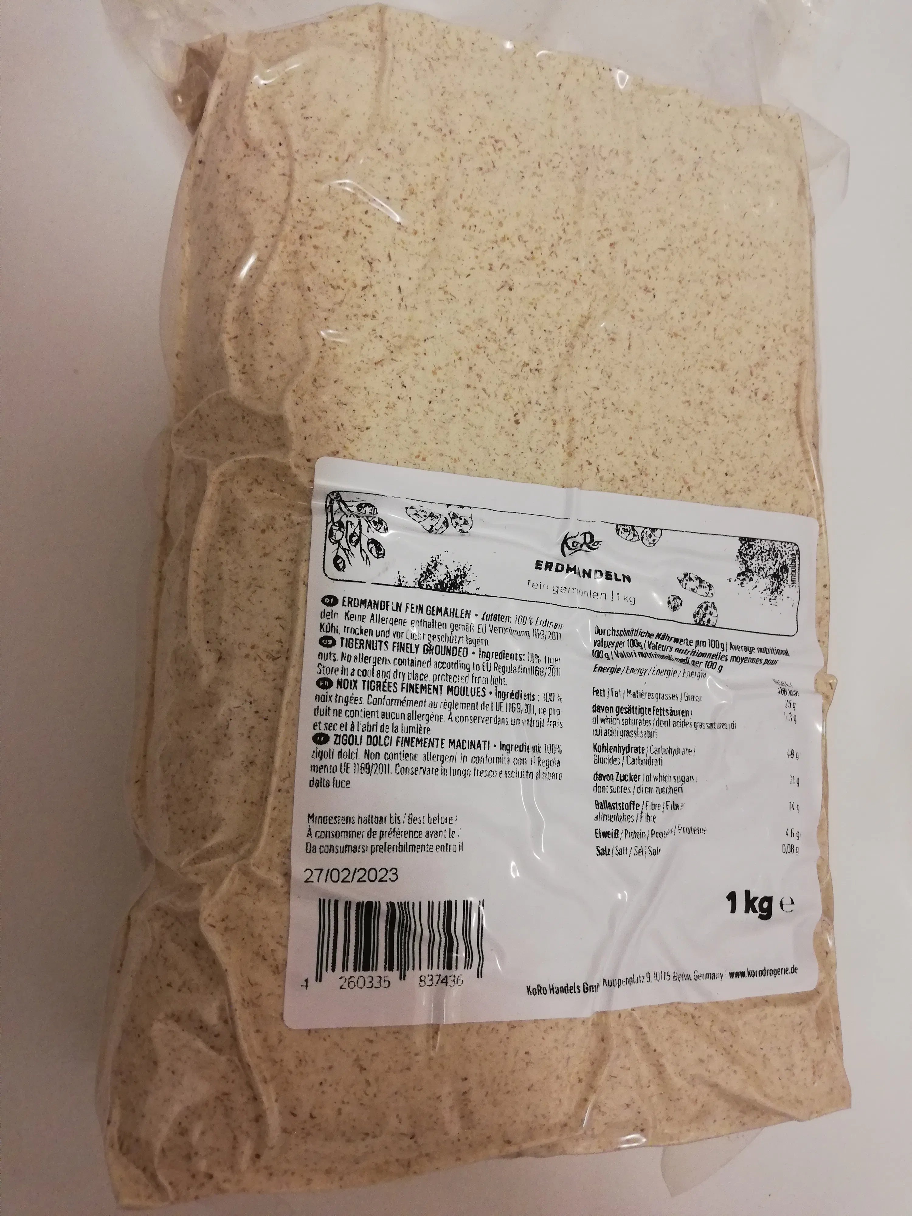 Erdmandeln fein gemahlen kaufen | KoRo