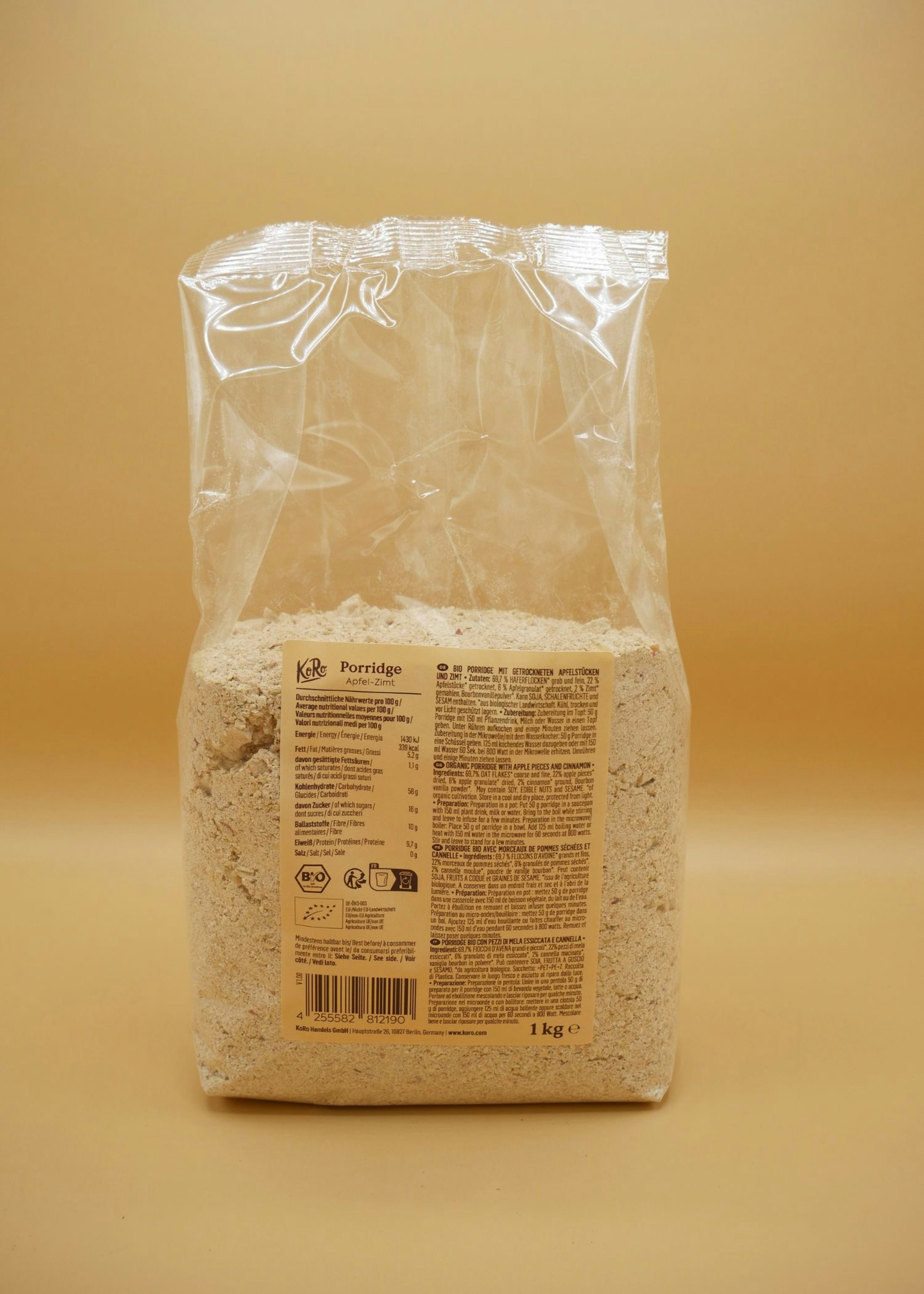Bio Apfel-Zimt Porridge kaufen | KoRo Austria
