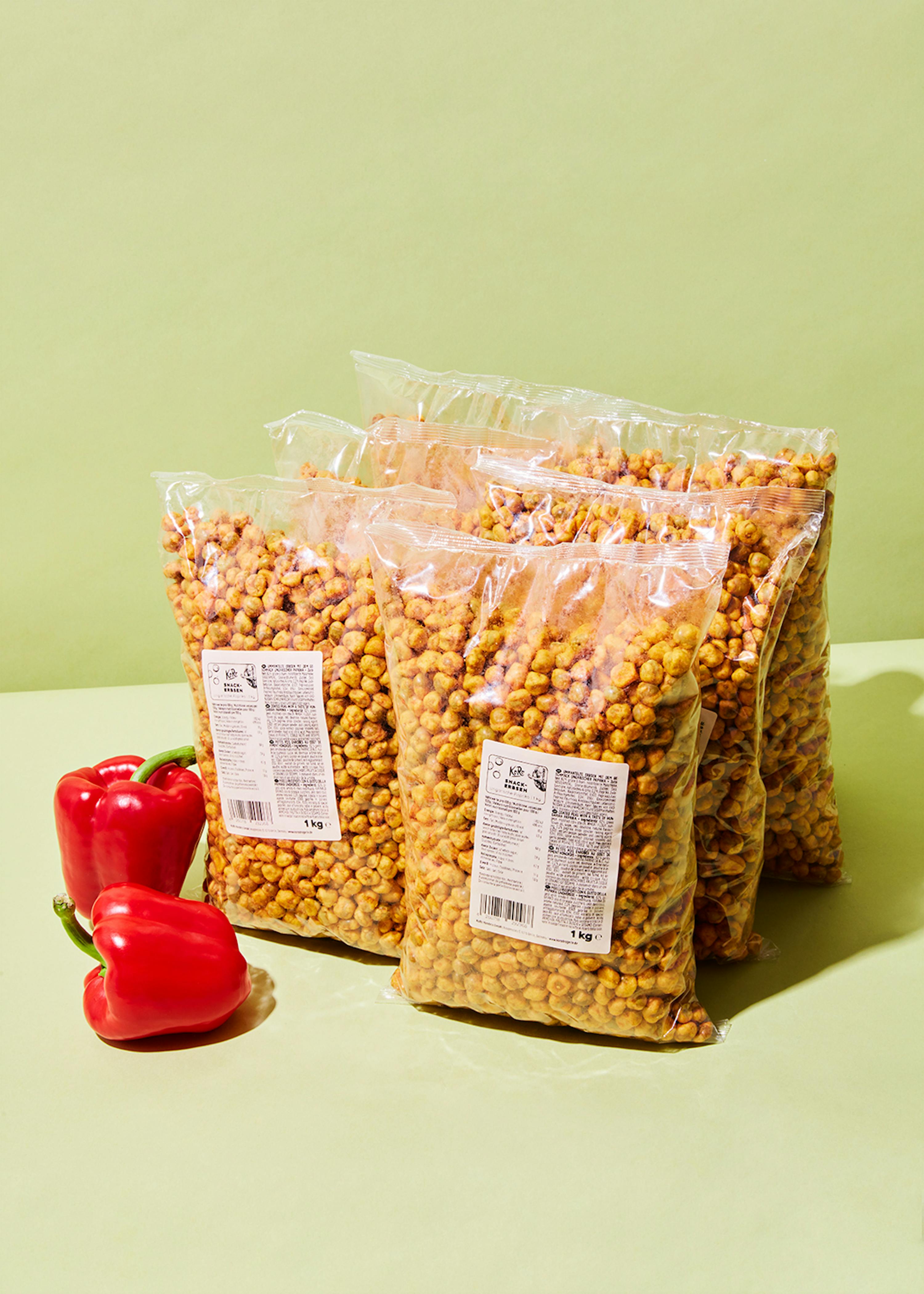 Achetez notre snack pois saveur poivron hongrois | KoRo France