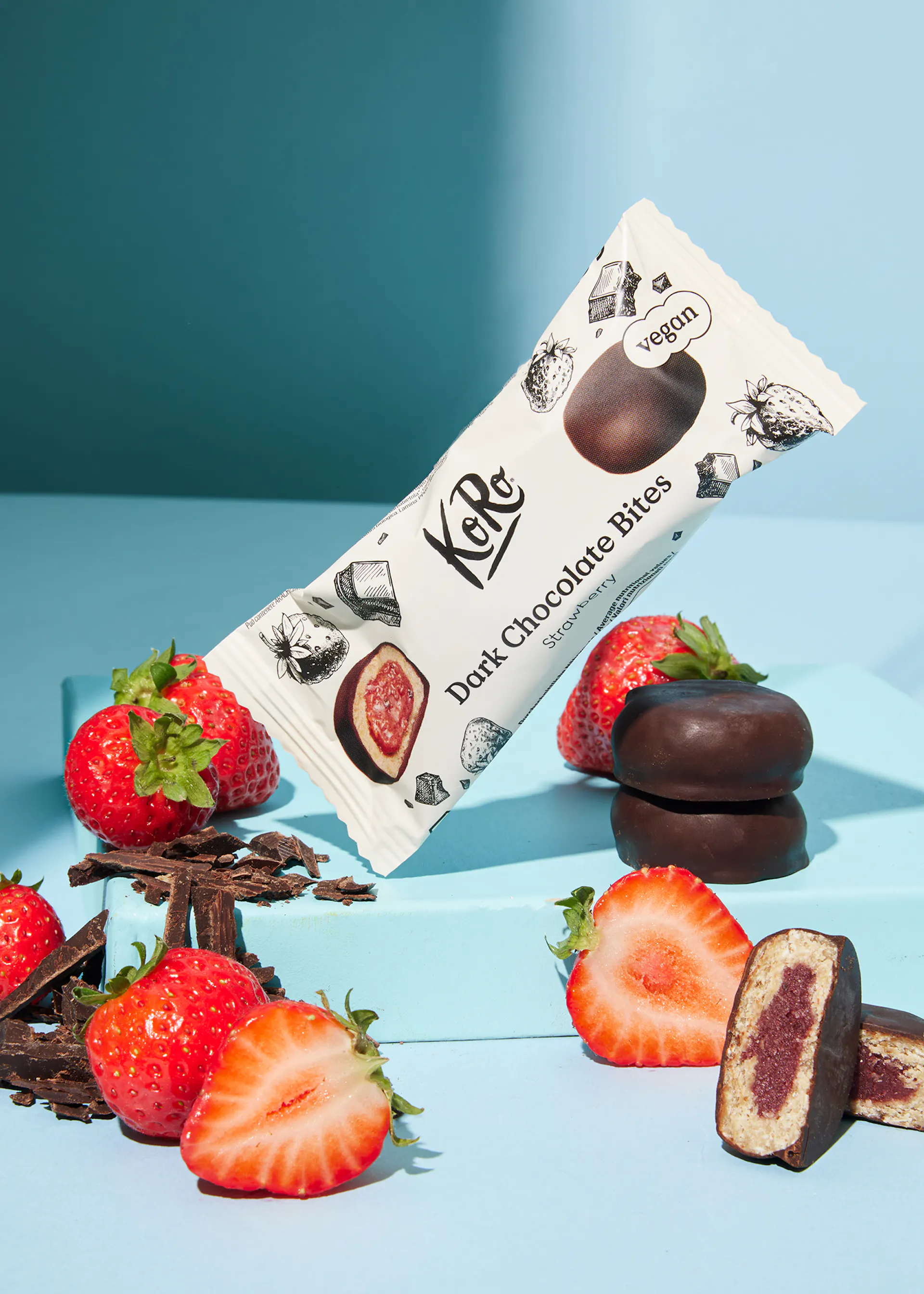 Buy our dark chocolate and strawberry bites | KoRo Ireland