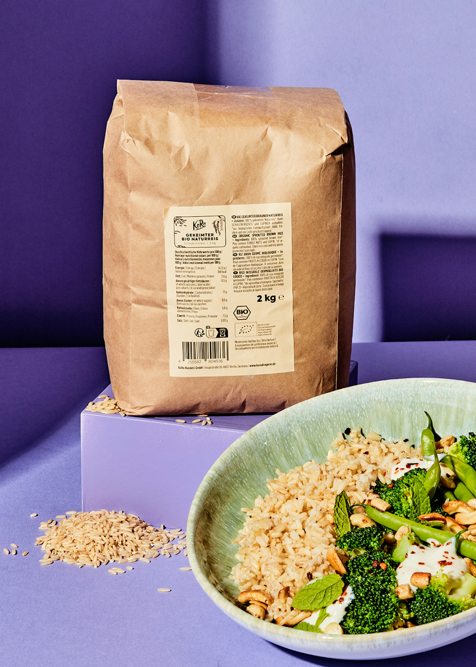 För en extra portion energi: Köp groddat ekologiskt brunt ris. | KoRo