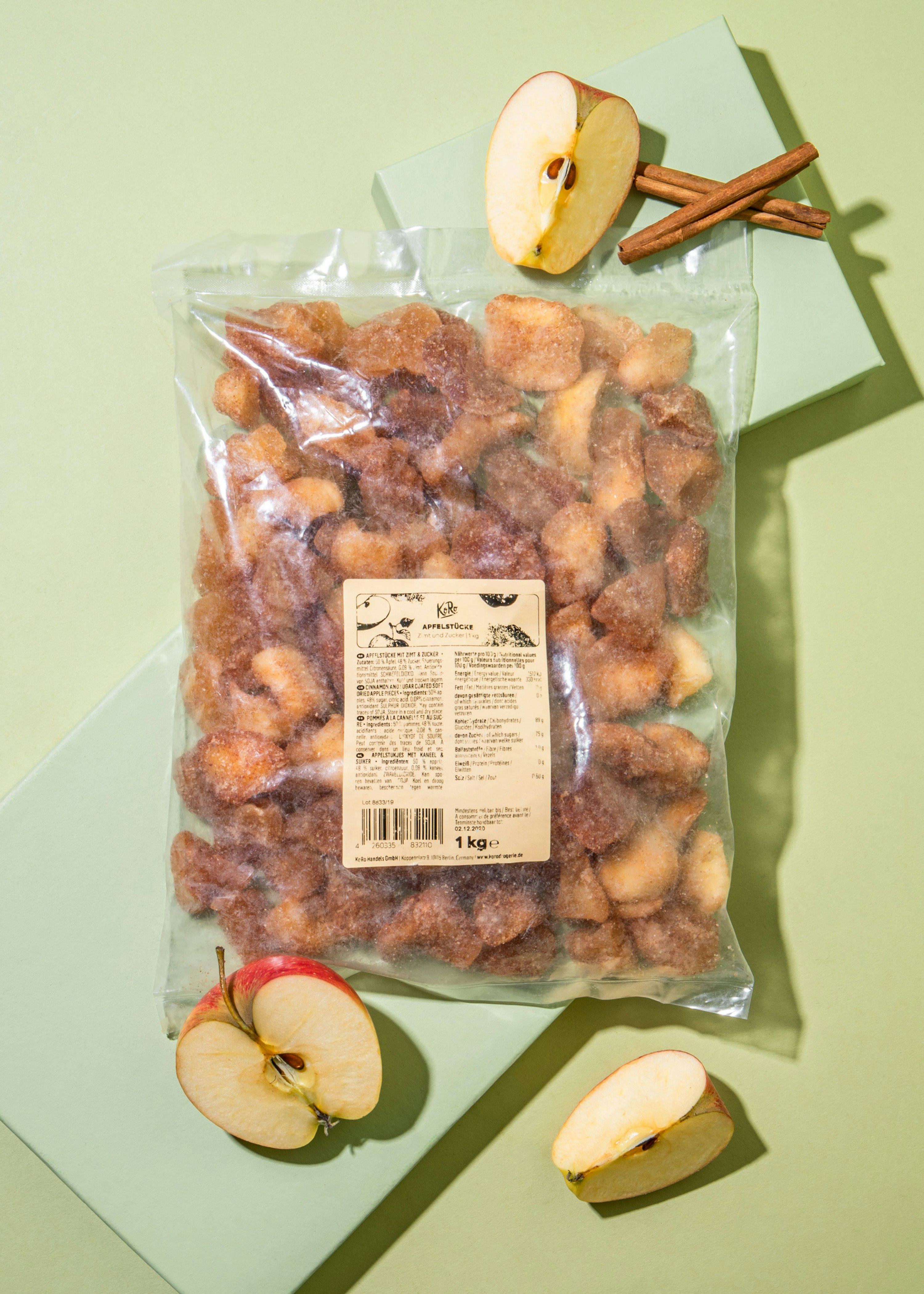 Fruchtiger Snack gefällig? Apfelchips mit Zimt kaufen | KoRo