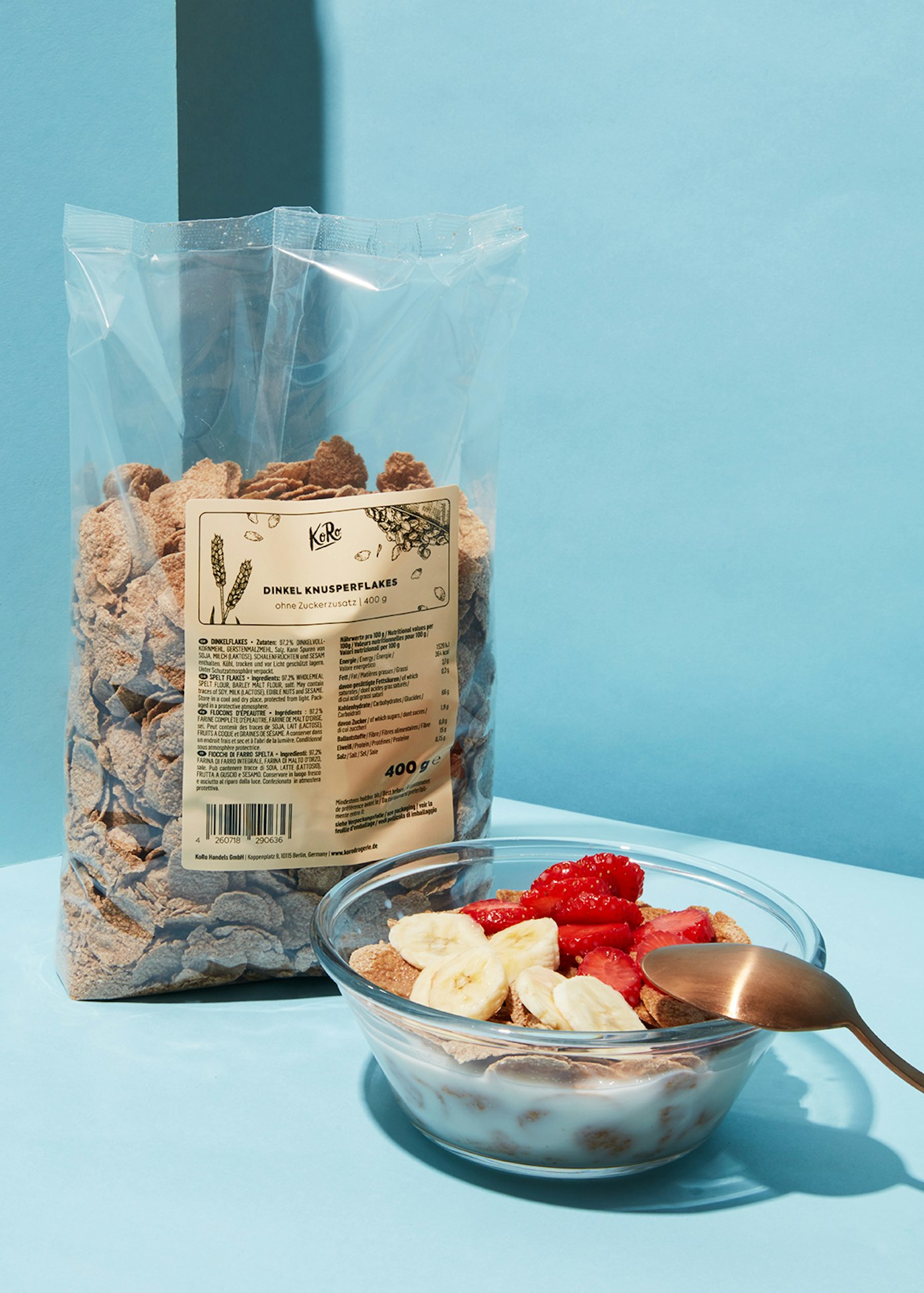 Dinkel Knusperflakes ohne Zuckerzusatz kaufen | KoRo