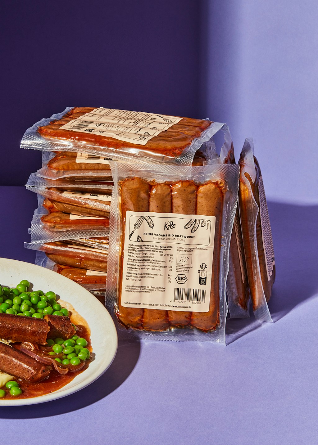 Meat alternative: fine vegan organic bratwurst | KoRo