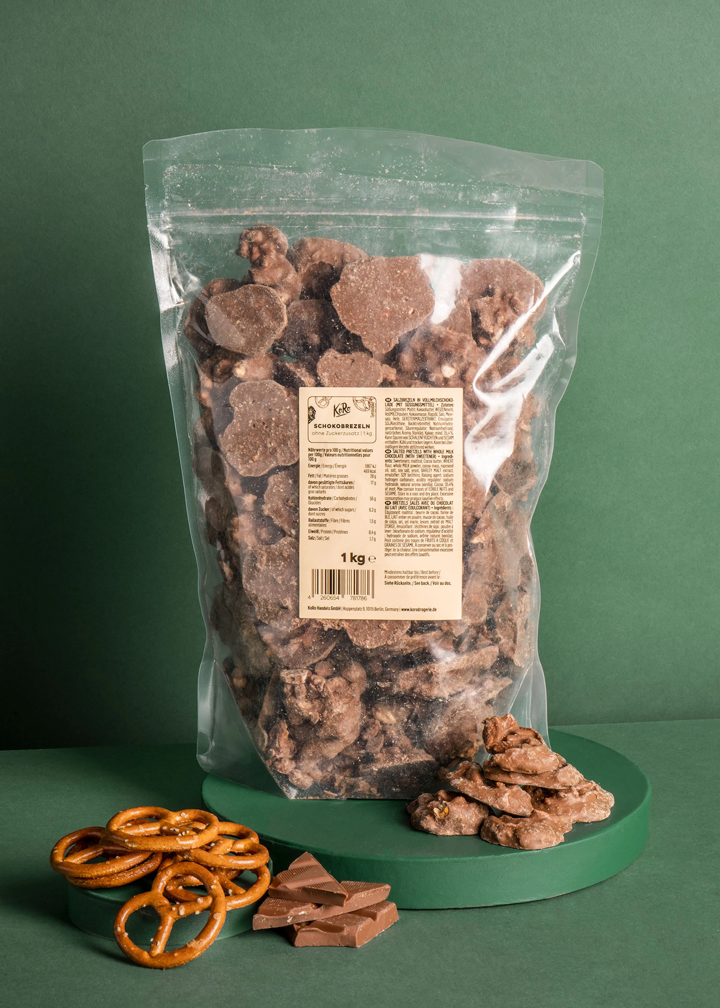 Buy chocolate covered pretzel balls 1kg | KoRo Germany