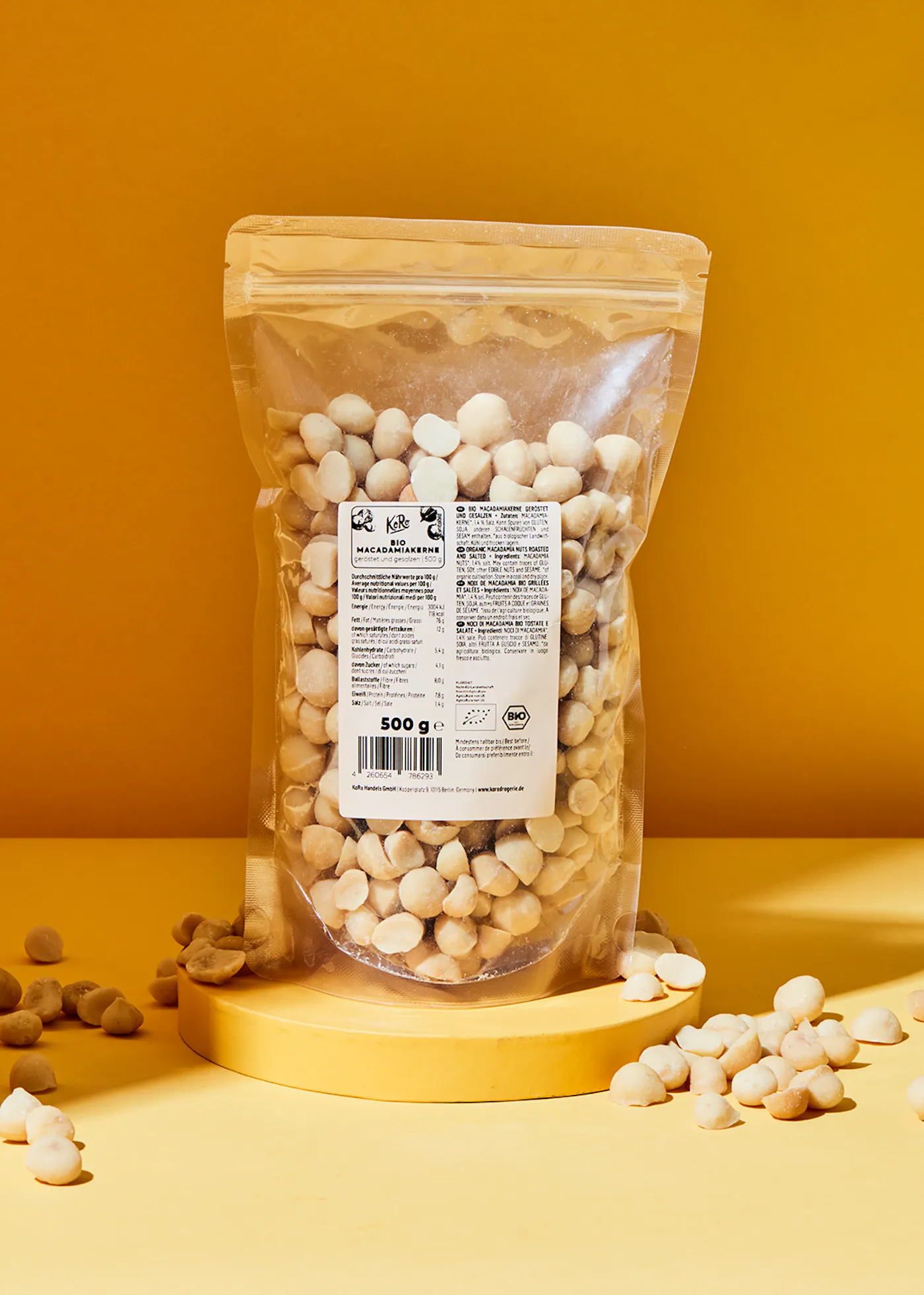 Noci di macadamia tostate e salate - acquista ora! | KoRo