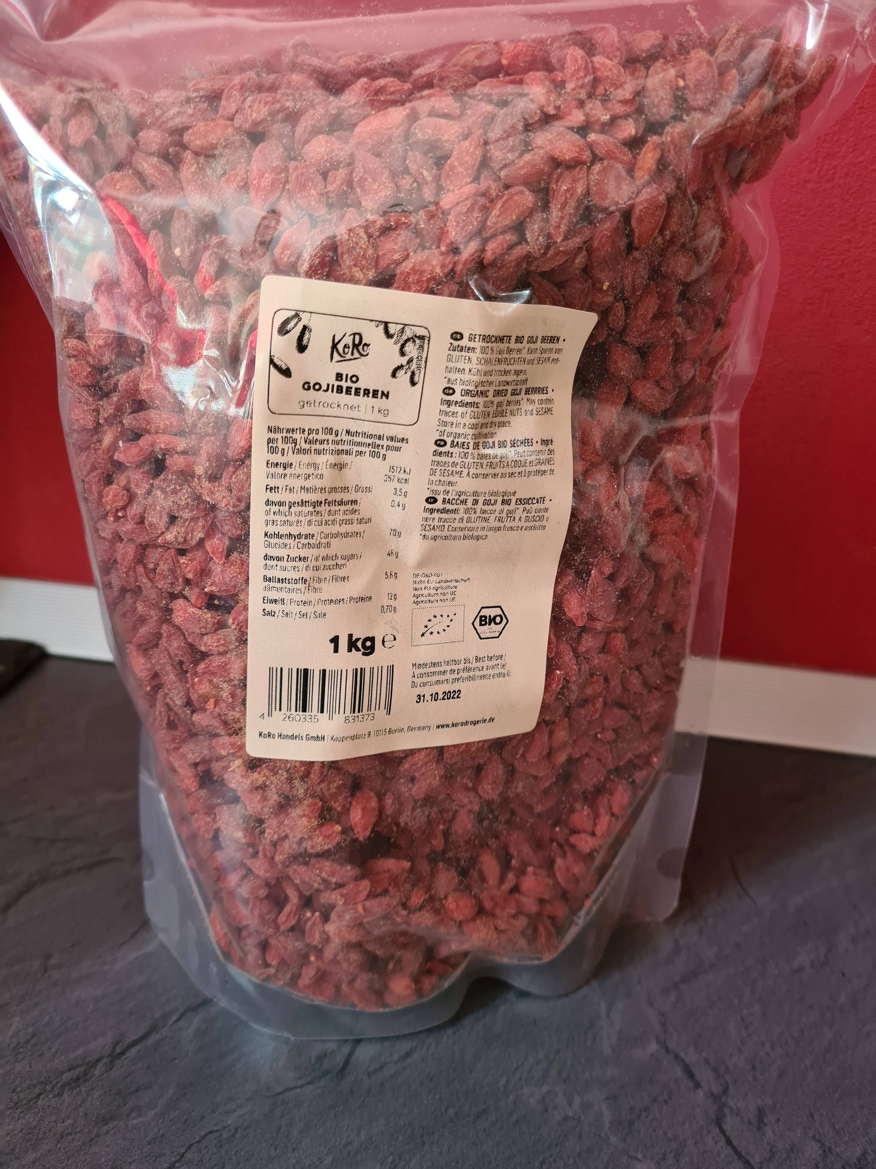 Bio Goji Beeren online kaufen | KoRo Germany