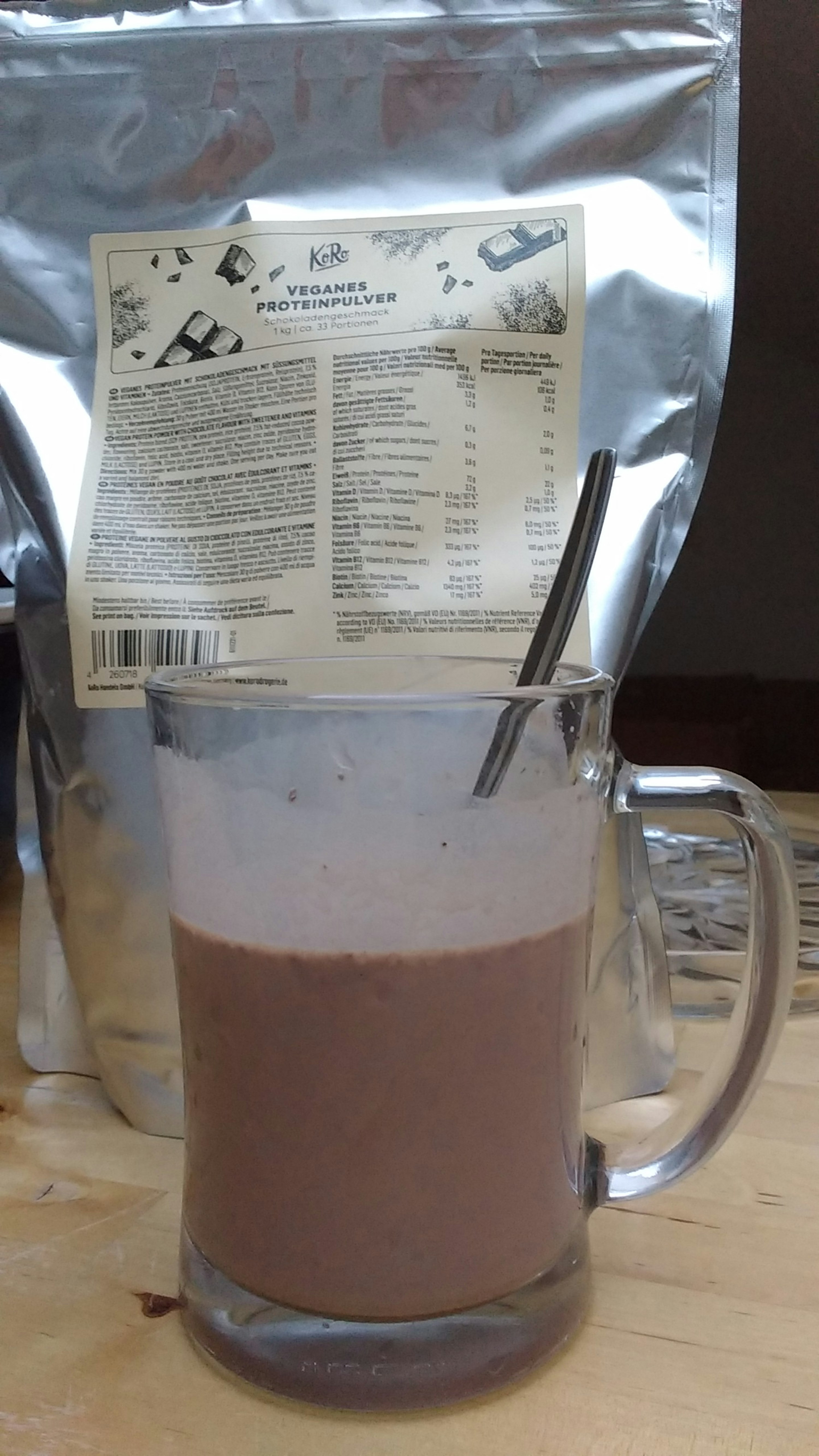 Buy vegan chocolate protein powder 1kg | KoRo Germany