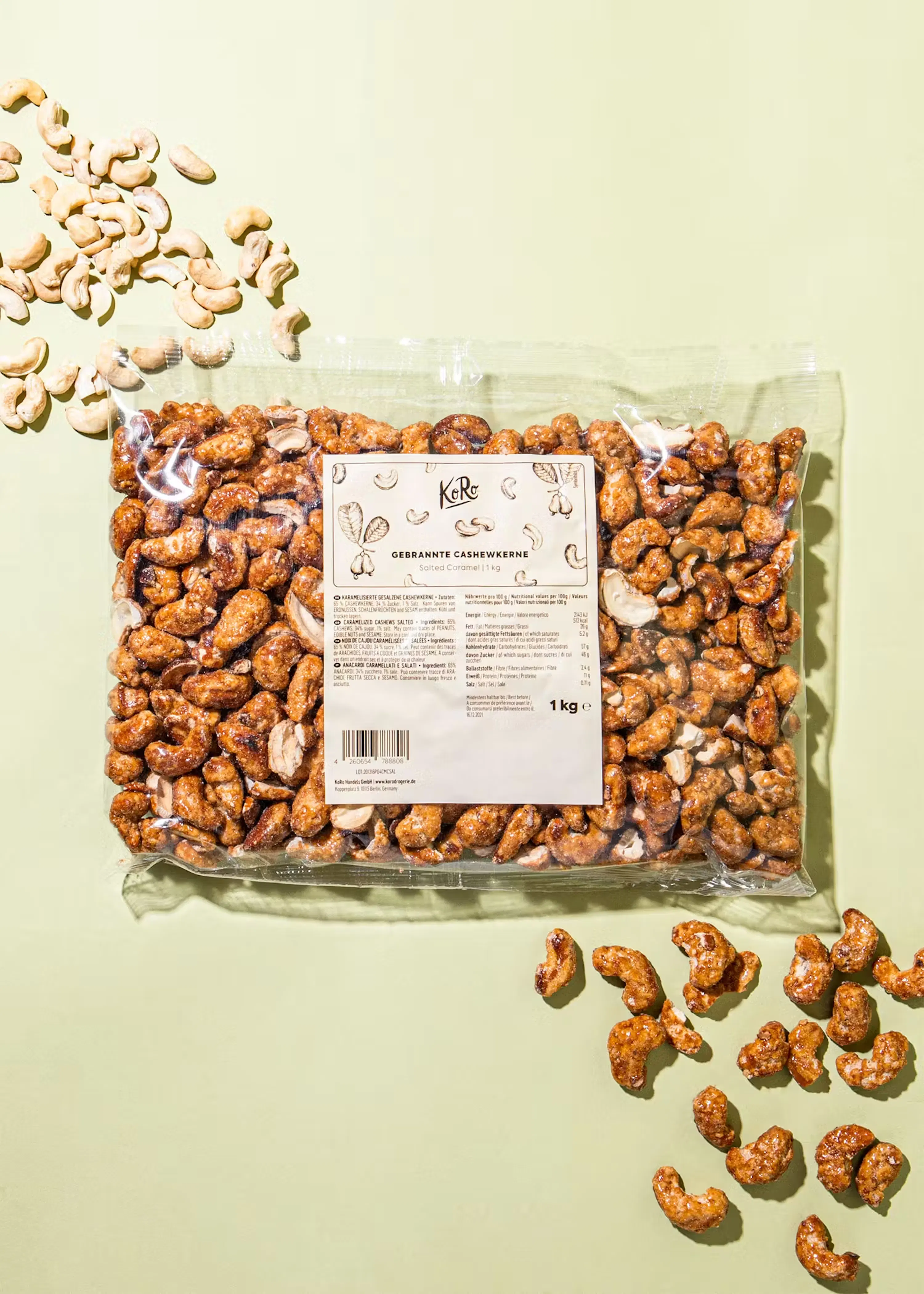 Achetez des noix de cajou bio au miel et à la cannelle | KoRo