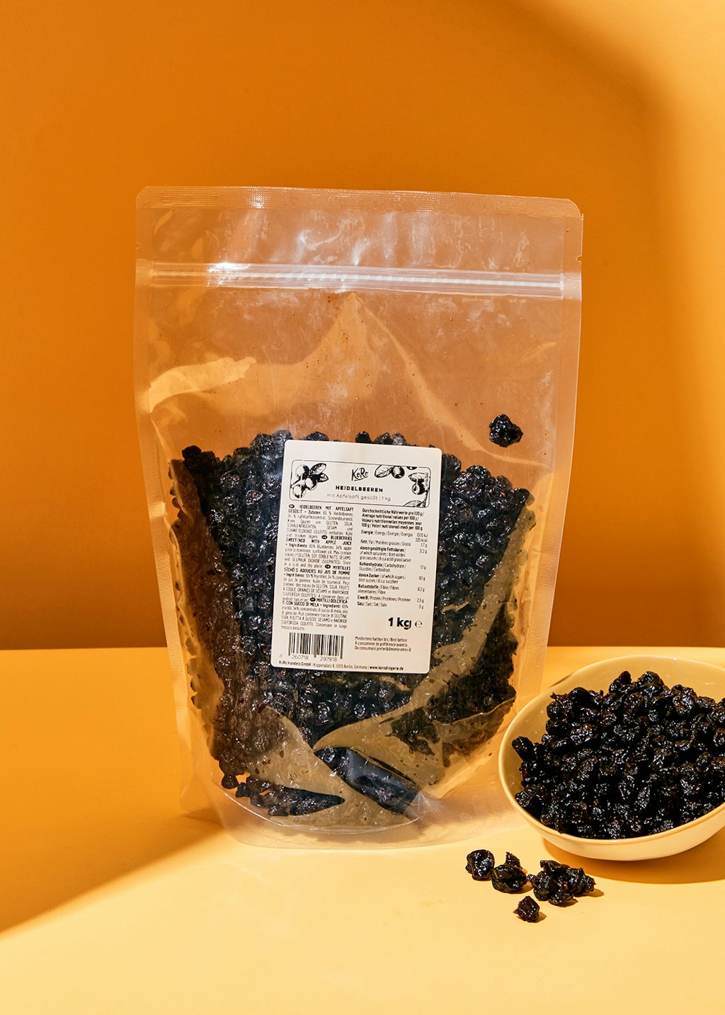 Buy dried blueberries with no added sugar | KoRo Swiss