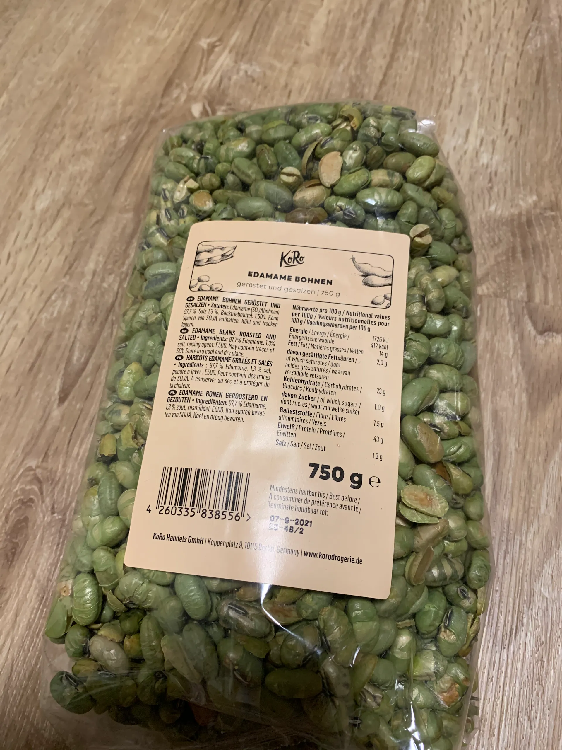 Leicht Gesalzene Edamame