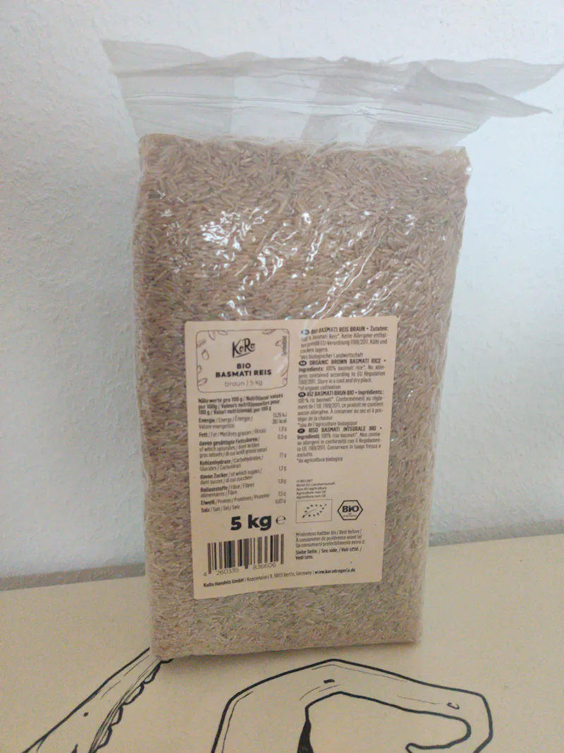 Riz basmati brun bio 5 kg à acheter en ligne | KoRo